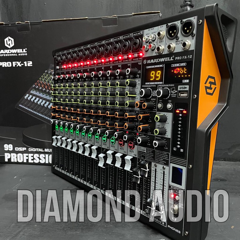Jual mixer audio 12 channel pro fx12 original mixer hardwell pro fx 12 ...