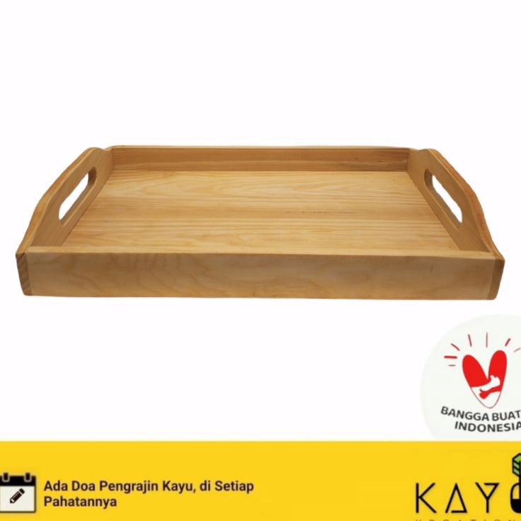 Jual Harga Bagus Wooden Tray NAMPAN Kayu PINUS 35x25x4cm Kotak Hantaran ...