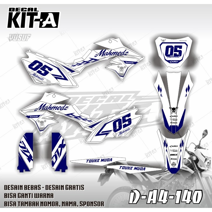 Jual Stiker New Dtrecker decal setiker New Dtrecker MOTIF DTX PUTIH ...