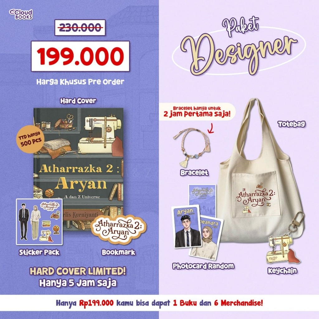 Jual NOVEL ATHARRAZKA 2 : ARYAN + BONUS - Erlis Kurniyati - Cloudbooks | Shopee Indonesia