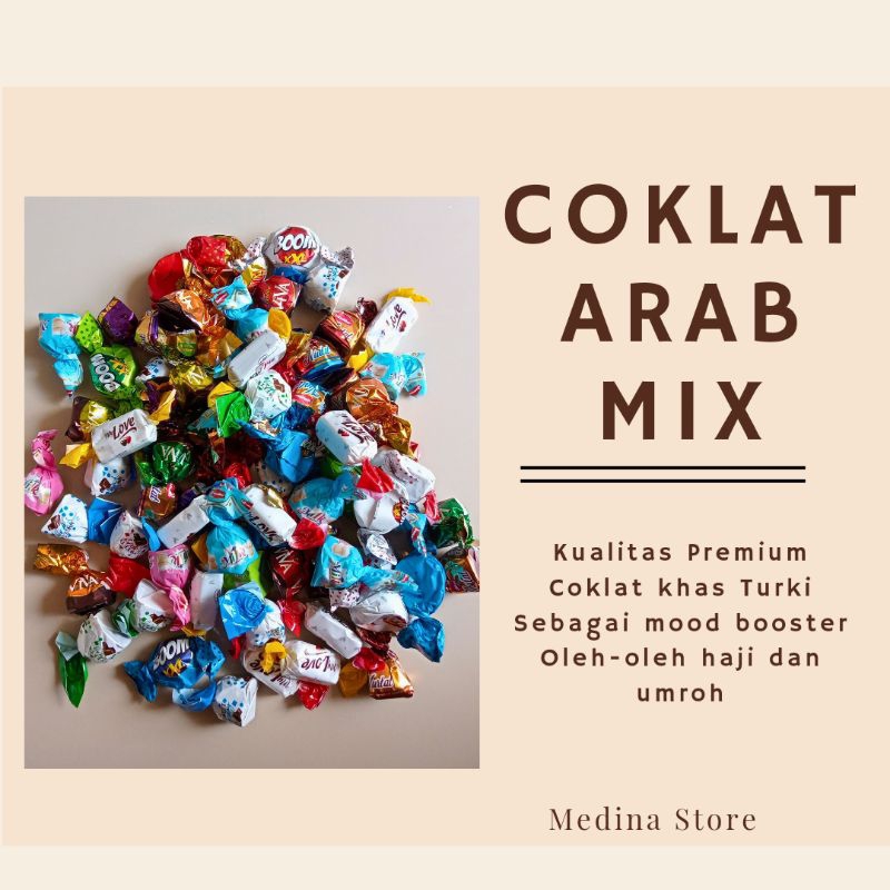 Jual Coklat arab mix 1kg coklat turki mix 1kg premium oleh oleh haji ...