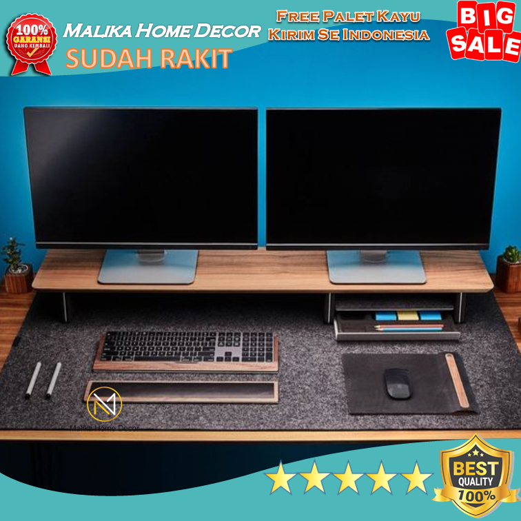 Jual Meja Monitor Komputer Desk Shelf Stand Monitor Tatakan Dudukan ...