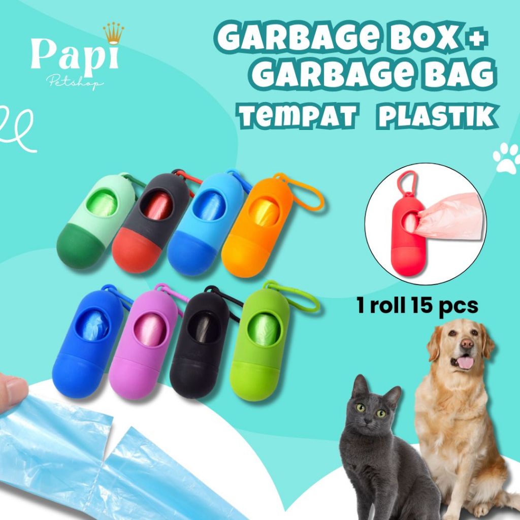 Jual Kantong Kotoran Kucing Anjing Sampah Kotak Kantong Portable Poop ...