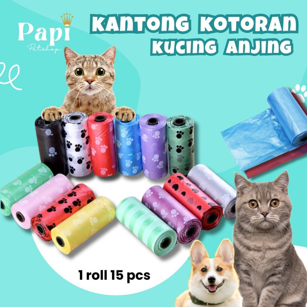 Jual Kantong Kotoran Sampah Kucing Anjing Plastik Kresek Kotoran ...