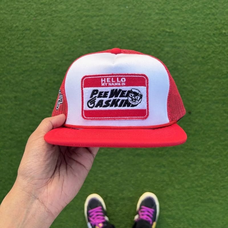 Jual PWG TRUCKER HAT DORK RED ( NEW ) | Shopee Indonesia
