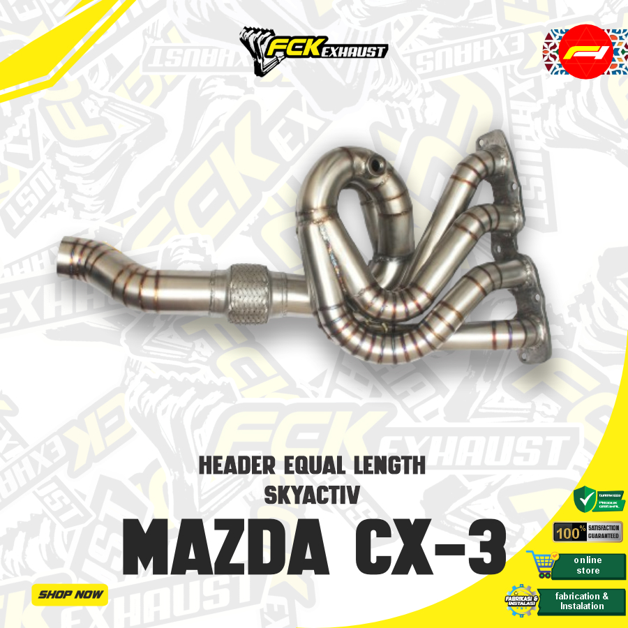 Jual Header Mazda 2 3 CX-3 CX-5 Skyactiv FCK Exhaust | Full Stainless ...