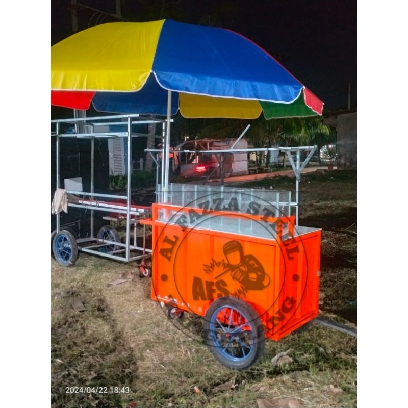 Jual gerobak jus gerobak jualan gerobak es 120x60x90cm | Shopee Indonesia