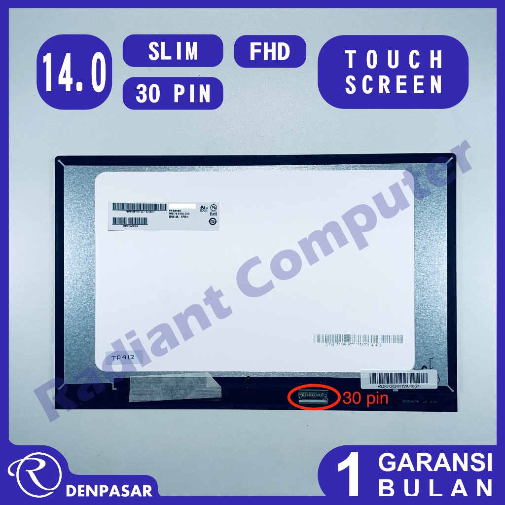 Jual LCD LED Touchscreen Asus Vivobook Flip TP412 TP412F TP412FA ...
