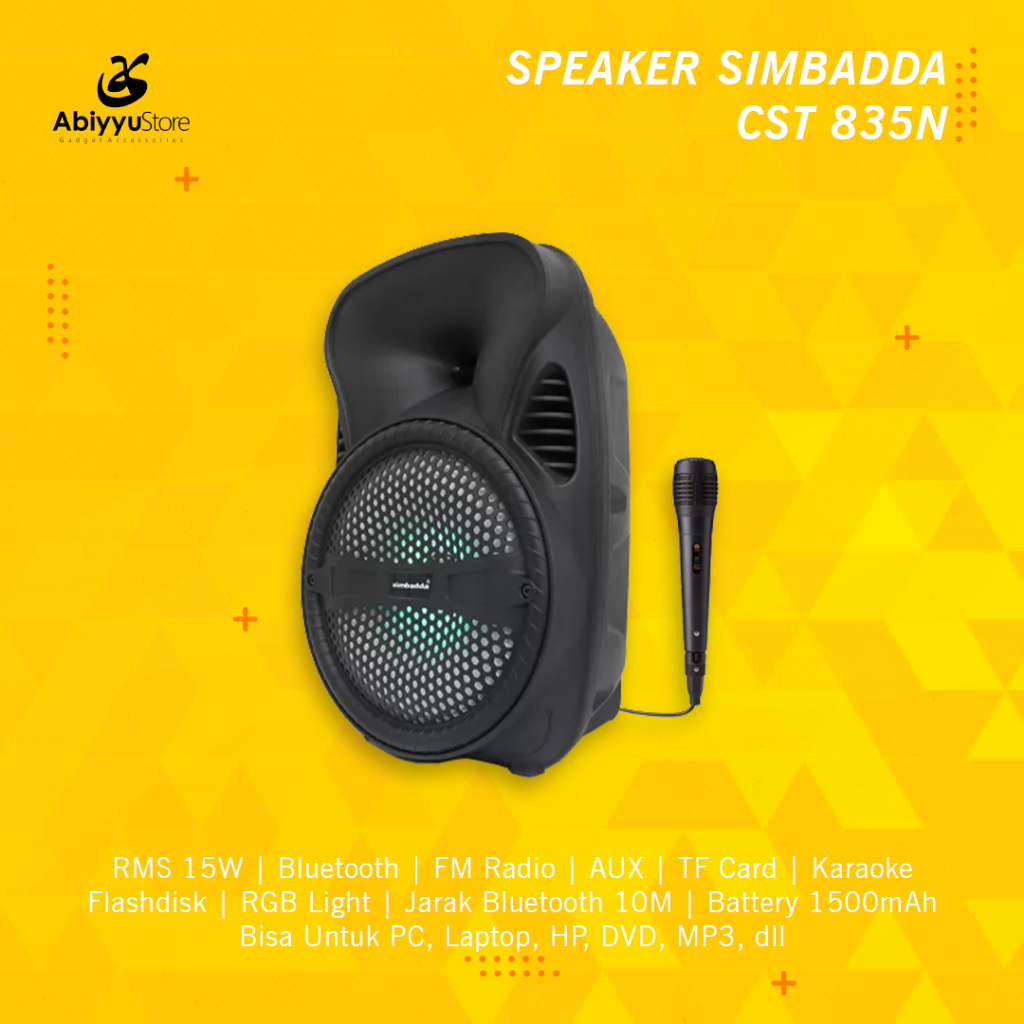 Jual Speaker Bluetooth Simbadda CST 835N Wireless Speaker Aktif ...