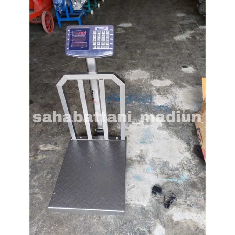 Jual GIGA PLUS Timbangan Duduk Digital Lantai 150 kg Double Display Elektronik Pagar Lipat ...