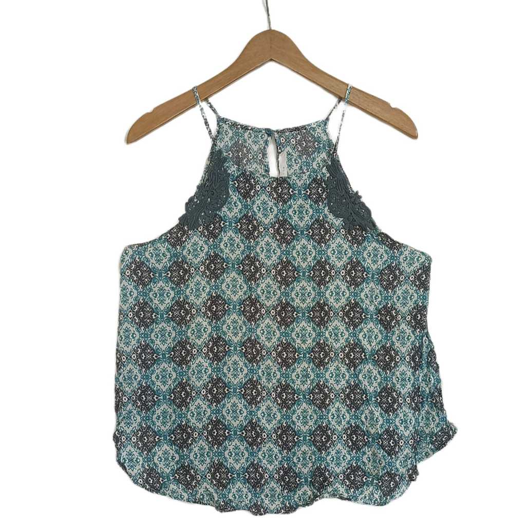 Jual LUsh Women's green batik tank top/CAMY TANKTOP BRANDED/2604 ...
