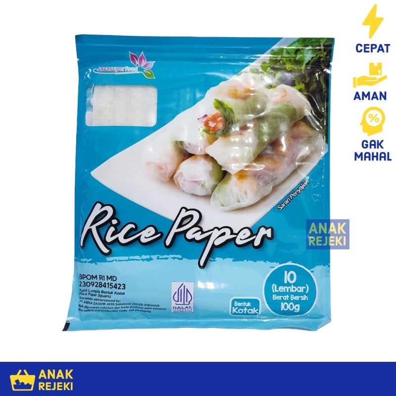 Jual Rice Paper Roll / Kulit Lumpia Vietnam Kotak 10 Lembar -JSF Banh ...