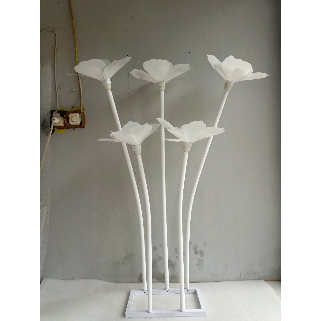 Jual kelopak bunga lampu 1 set + tatakan tinggal pakai (dekorasi ...