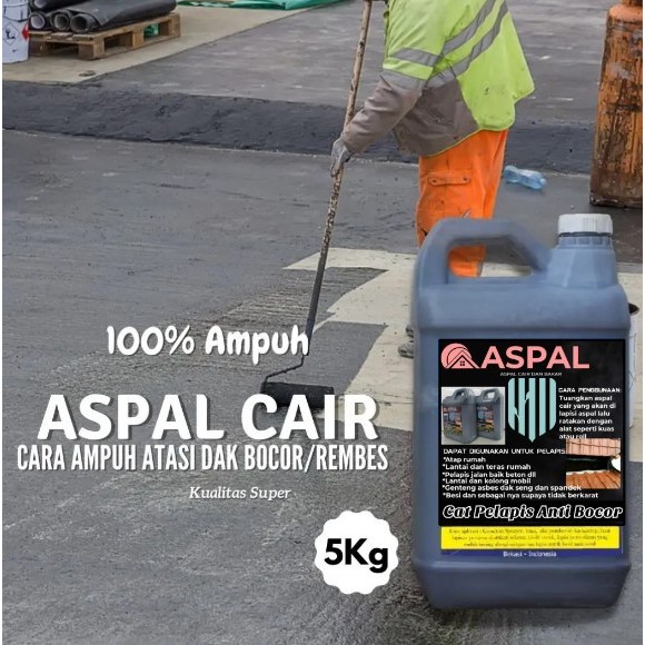 Jual ASPAL CAIR 5 KG asphalt emulsion / aspal waterproofing dan Jalan ...