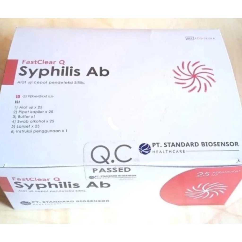 Jual SD Biosensor Fastclear Q Syphilis Ab test isi 25 kit | Shopee ...
