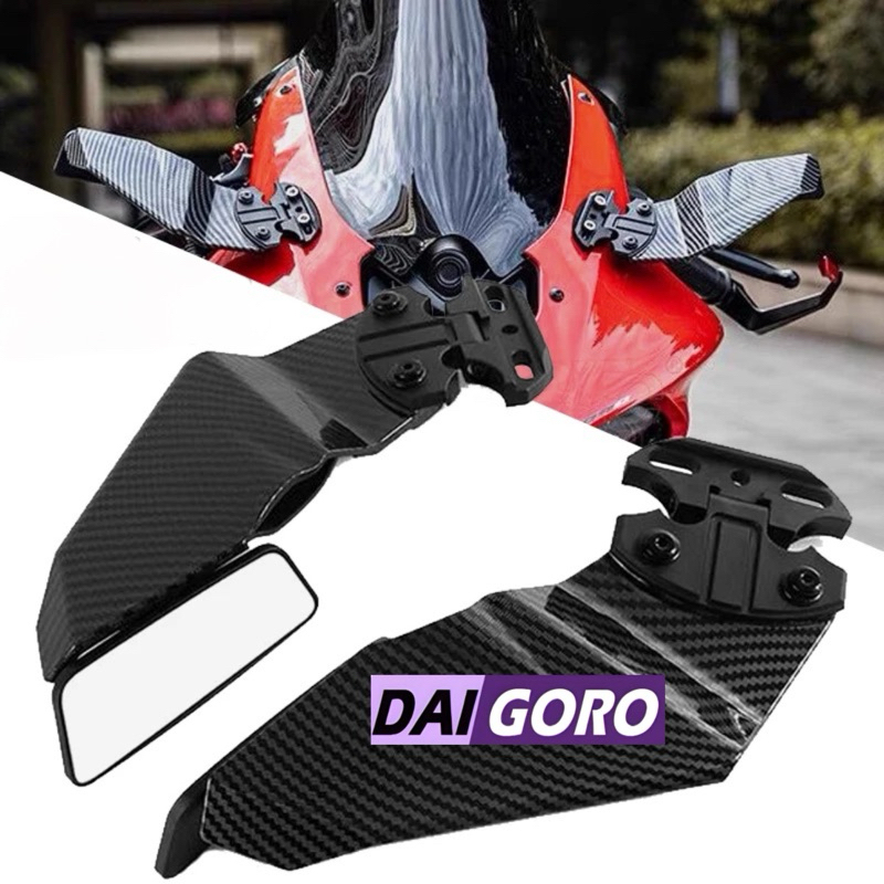 Jual Spion Winglet New Carbon Model AERO H2 Plus Lampu Sen Spion ...