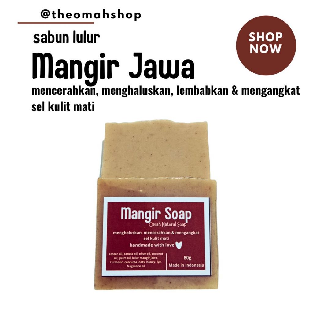 Jual Omah Natural - Sabun Natural Mangir Jawa - Handmade | Shopee Indonesia