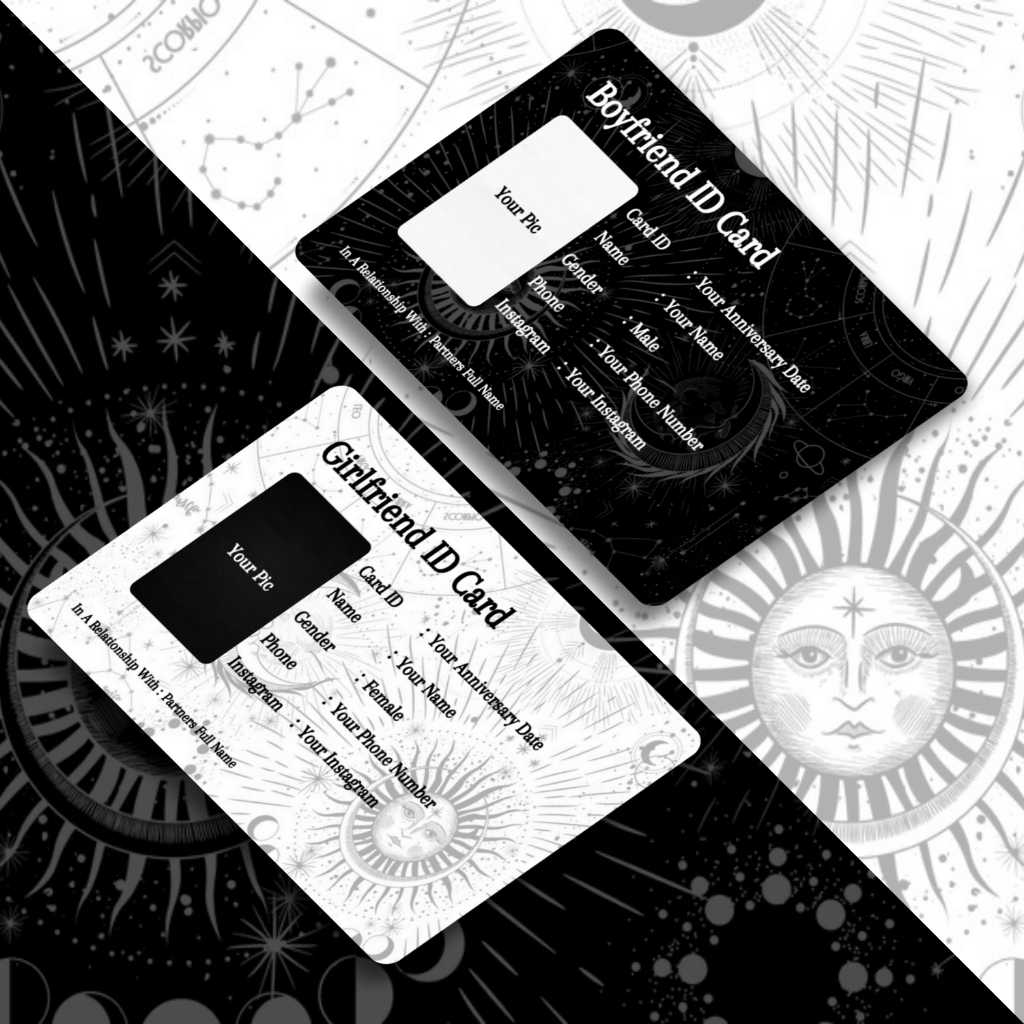 Jual Amour Cards Sun and Moon KTP Kartu Tanda Pacaran Lovers | Shopee ...