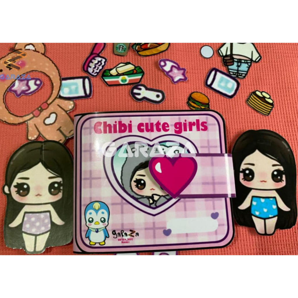Jual PAPERDOLL Edisi CHIBI CUTE GIRLS Buku Edukasi Anak laminasi Glosy ...