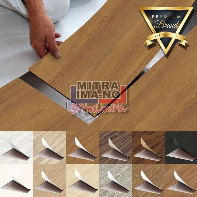 Jual Lantai Vinyl Kayu Premium || Sticker Lantai Tangga Kayu Flooring ...