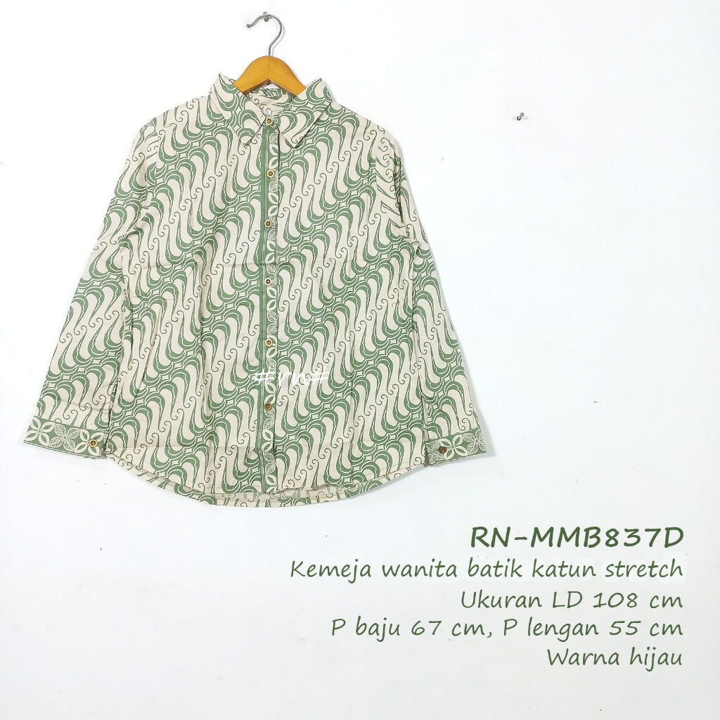 Jual Kemeja batik wanita katun stretch modis lucu keren part I | Shopee ...