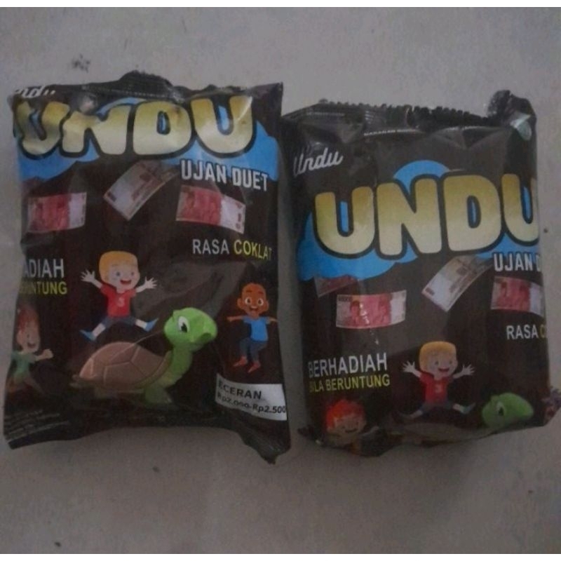 Jual snack undu/ujan duit berhadiah uang tunai langsung di dalam nya ...