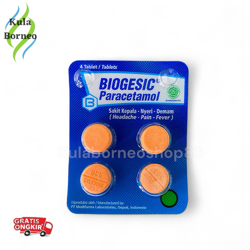 Jual BIOGESIC 500 MG 4 TABLET | Shopee Indonesia