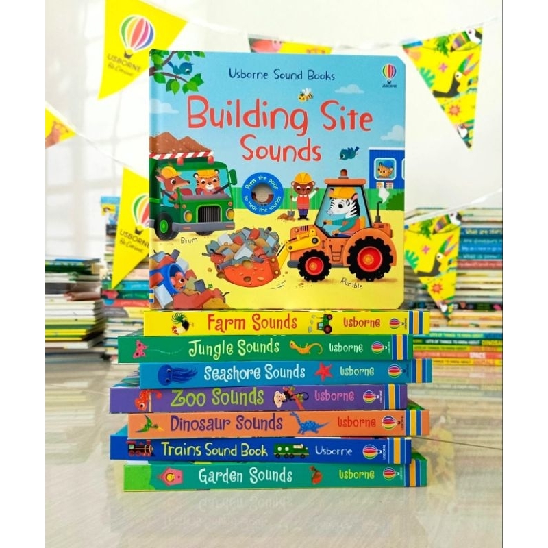 Jual Usborne - Sound Book : Garden Sounds / Dinosaur Sounds / Farm ...