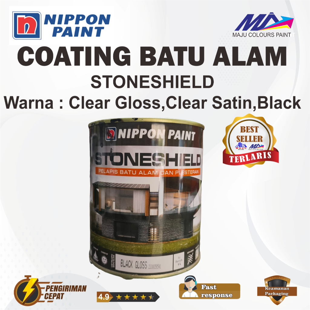 Jual NIPPON STONESHIELD COATING PELAPIS BATU ALAM 1 LITER | Shopee ...