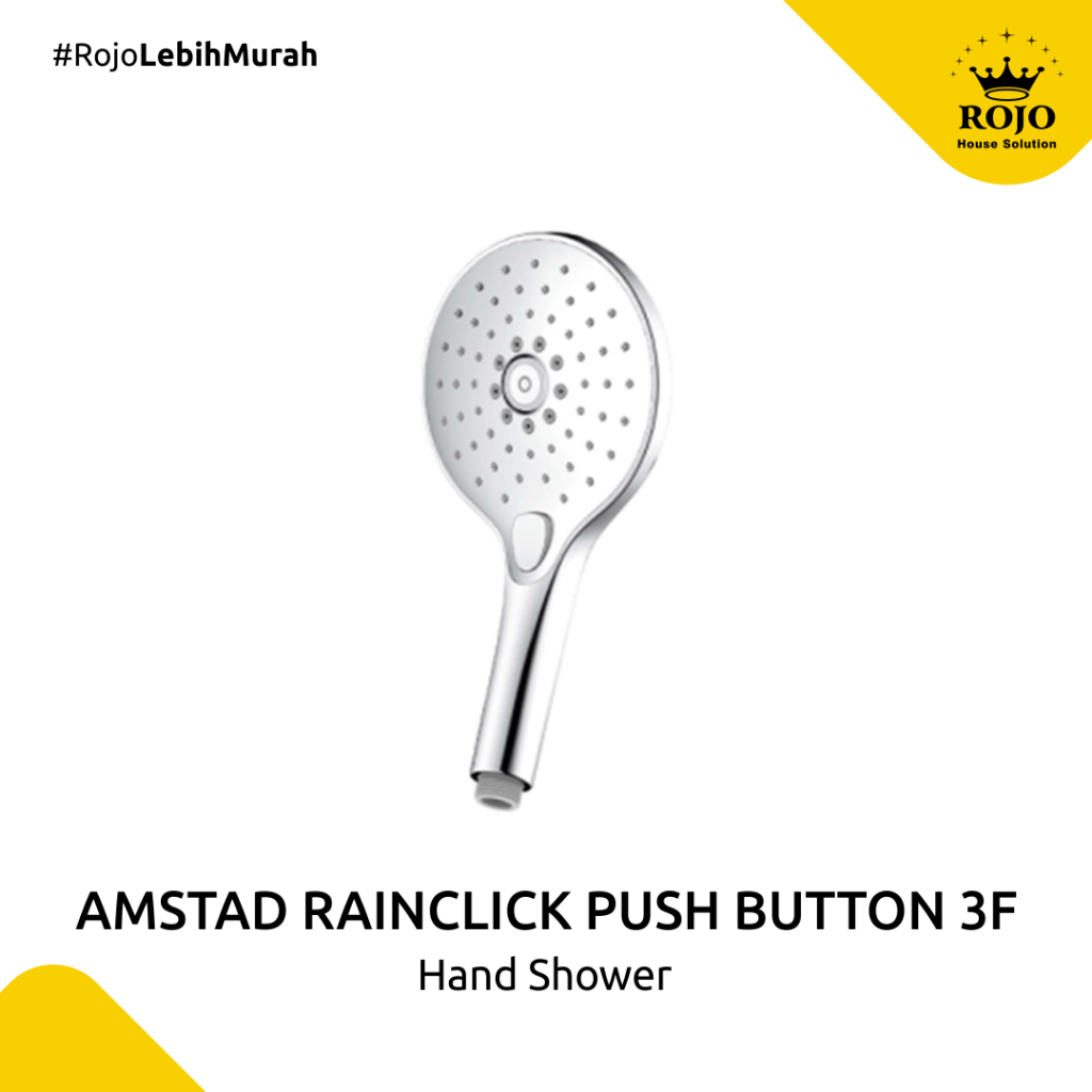 Jual Amstad Rainclick Push Botton 3F Hand Shower | Shopee Indonesia