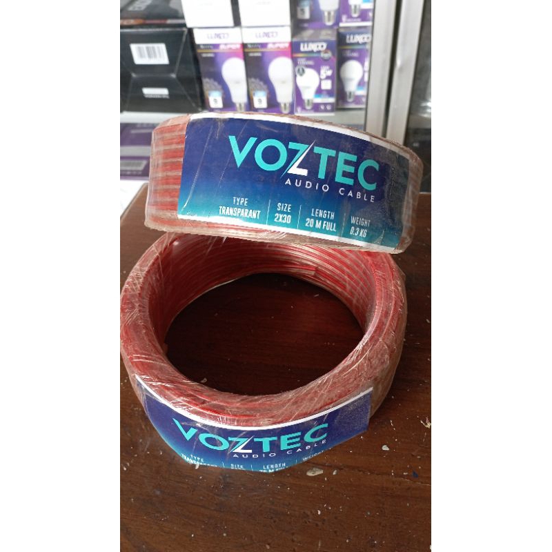 Jual Kabel Transparan Voztec 2X30 (20 Yard) | Shopee Indonesia