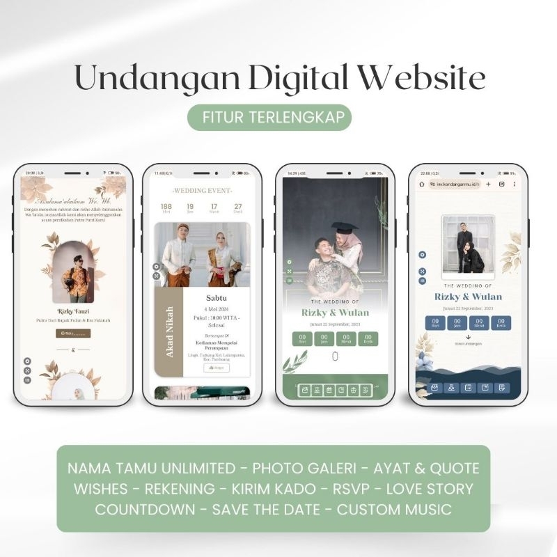 Jual Undangan Nikah Digital Website | Shopee Indonesia