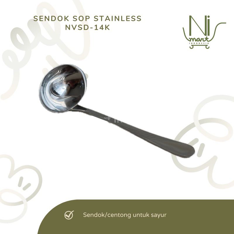 Jual Sendok Sop NVSD-14K | Sendok Centong Makan Ukuran Sedang Sayur ...