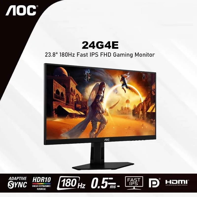 Jual LED Monitor Gaming 24 Inch AOC 24G4E FHD IPS 180Hz | Shopee Indonesia