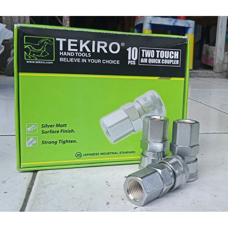 Jual TEKIRO QUICK COUPLER ANGIN SF 20 TWO TOUCH / NEPEL SAMBUNGAN KOMPRESOR SELANG ANGIN SF20 ...
