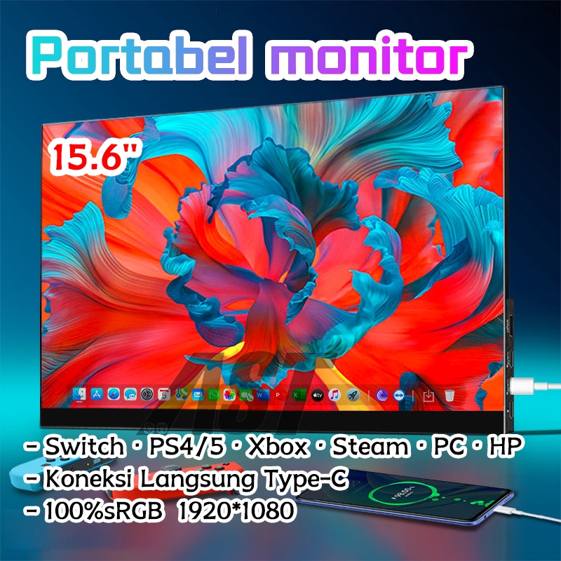 Jual [instant express]Monitor portable 15.6 inch IPS HD 1920*1080 Dapat ...