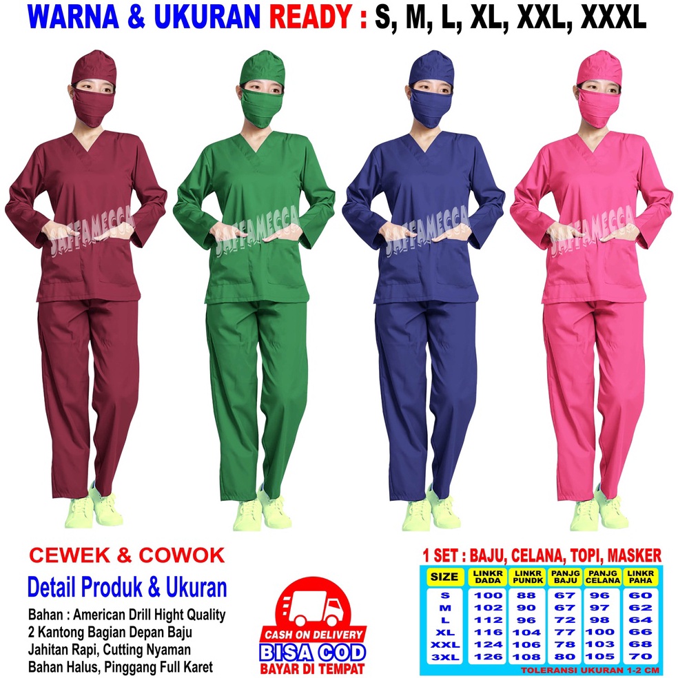 Jual Harga Bersahabat BAJU OK BAJU OKA OK OKA SCRUB PERAWAT SCRUB MEDIS ...
