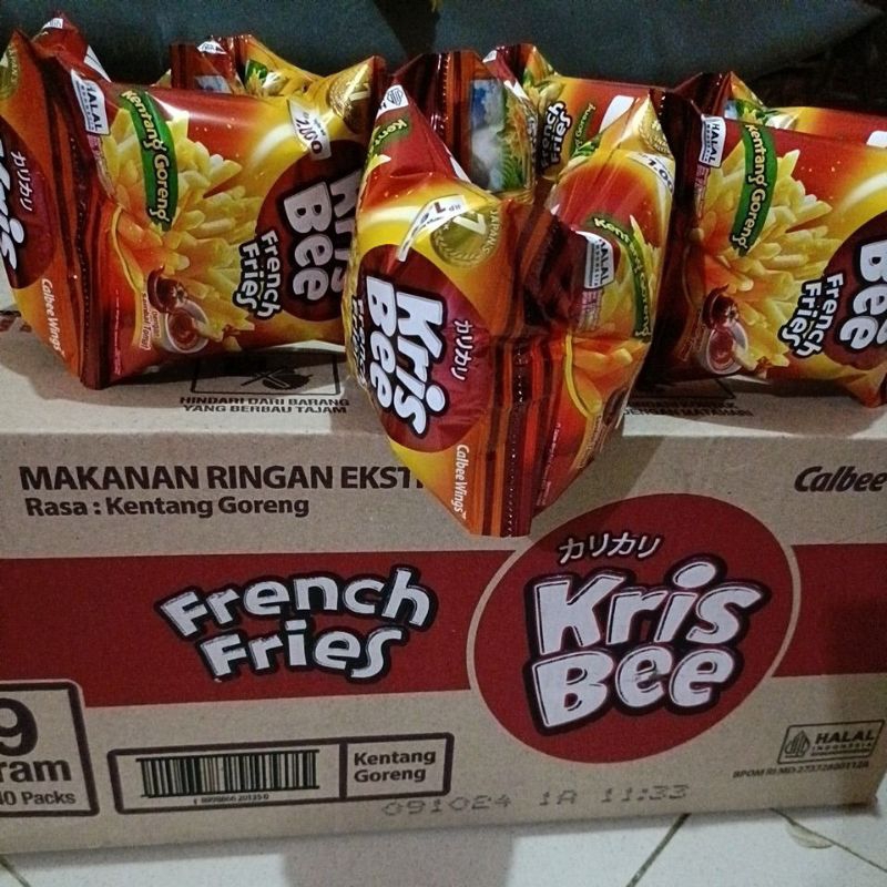 Jual Kris Bee French Fries ciki kentang saos isi 10 pcs @9gr | Shopee ...