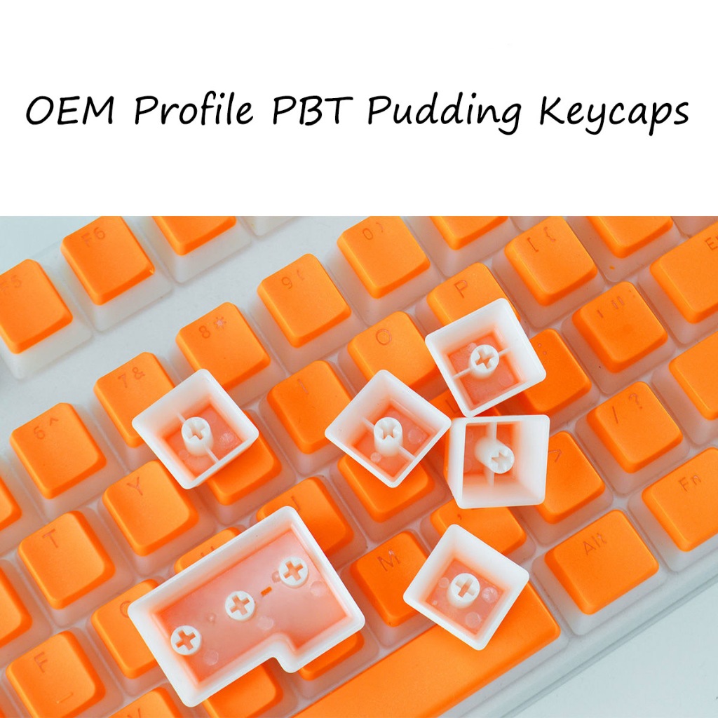 Jual Keycaps Pudding Mechanical Keyboard PBT Doubleshot 108 Keys MX ...