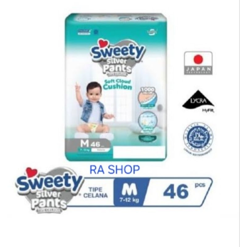 Jual Sweety Silver pants Could Soft M46/L40/XL32 | Shopee Indonesia