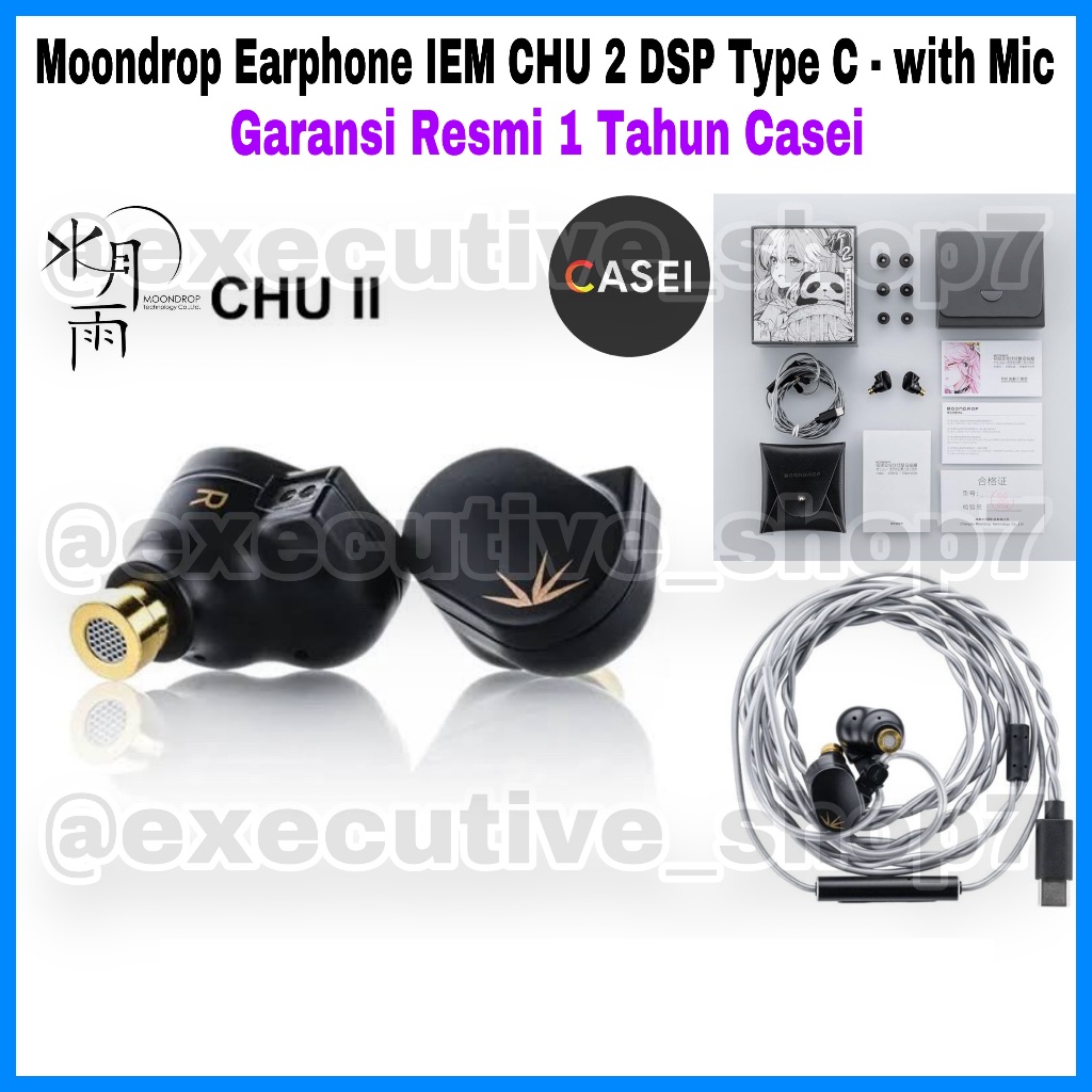 Jual Moondrop Earphone IEM CHU 2 DSP Type C - with Mic - Garansi Resmi ...