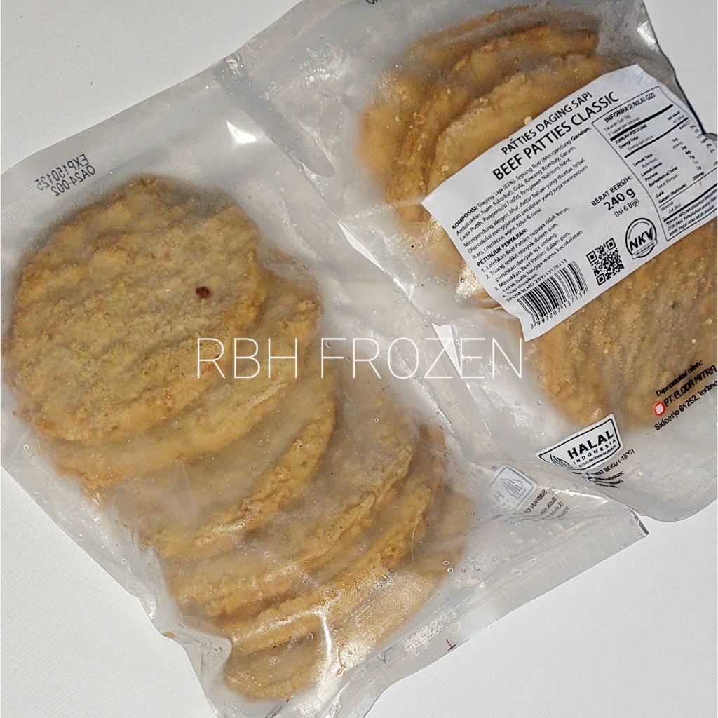 Jual Bernardi Beef Patties Classic / Burger / Patties Daging Sapi isi 6 ...
