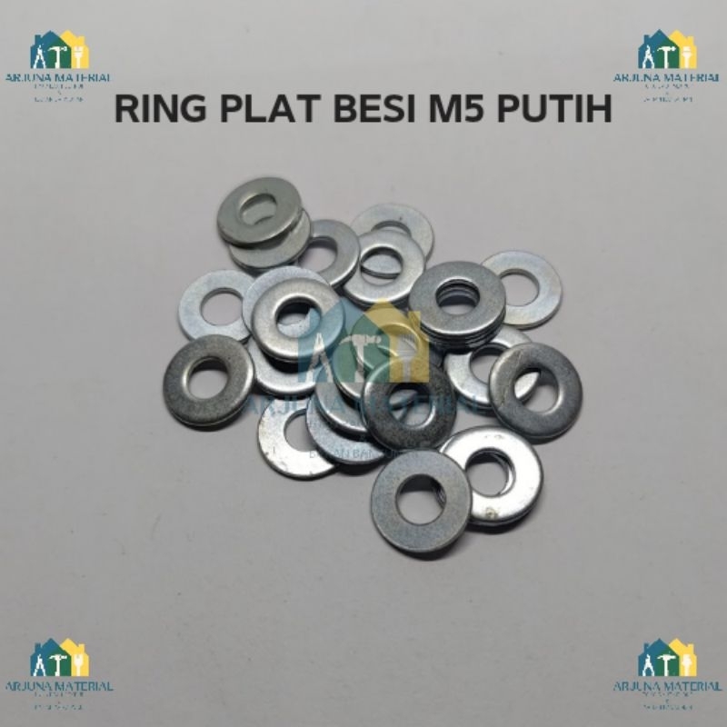 Jual Ring Plat Besi M5 Putih (100 pcs) | Shopee Indonesia