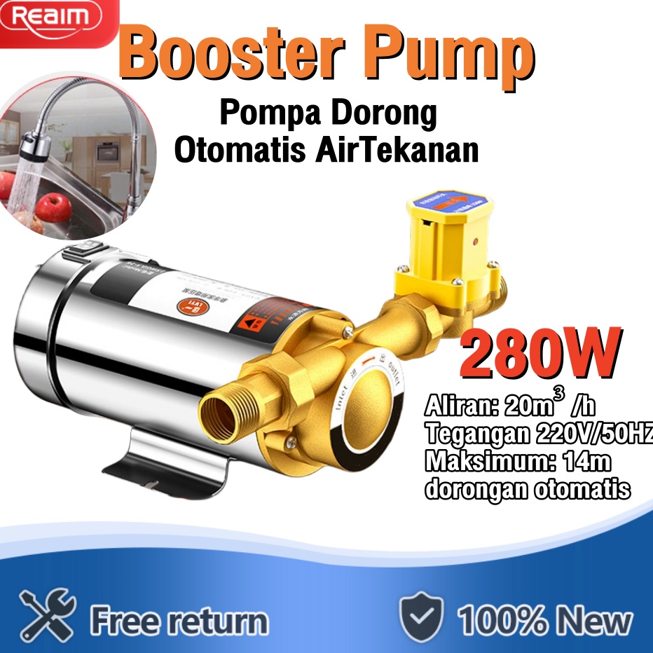 Jual Terbaru 28 Watt Pompa Pendorong Tekanan Pompa Booster Otomatis Air ...