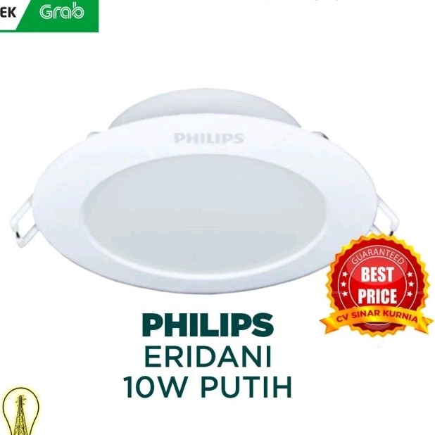 Jual Downlight LED Philips Eridani DL190B LED8 D125 10W 10 Watt SNI ...
