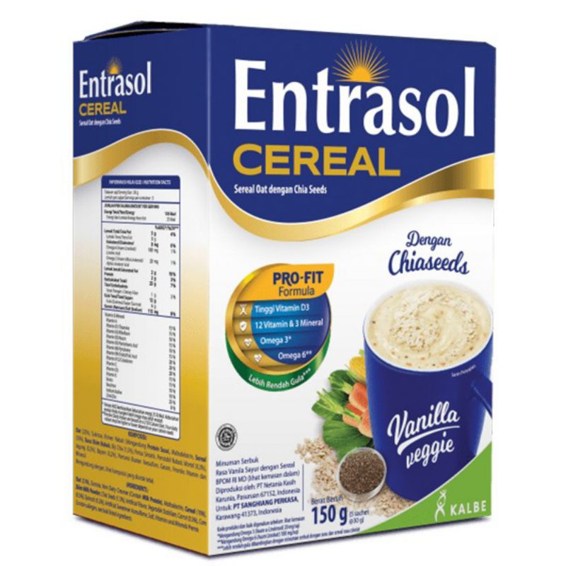 Jual Entrasol Cereal Rasa Vanilla Veggie 150g | Shopee Indonesia