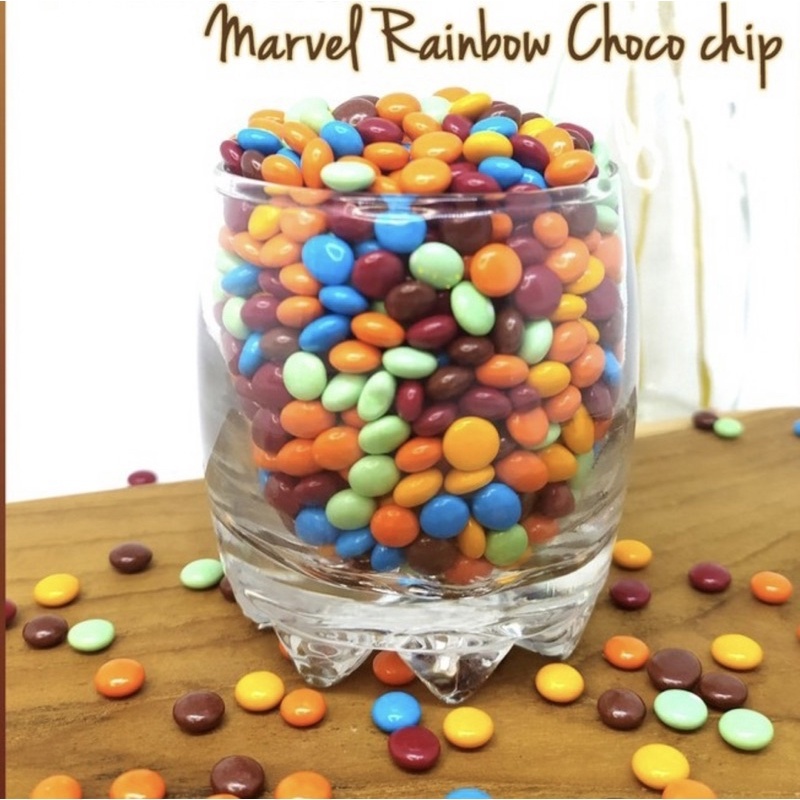 Jual Choco Chips Rainbow Warna Warni Marvel Scandia bentuk gepeng ...