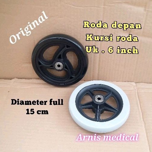 Jual Roda kecil kursi roda uk 6 inch original | Shopee Indonesia