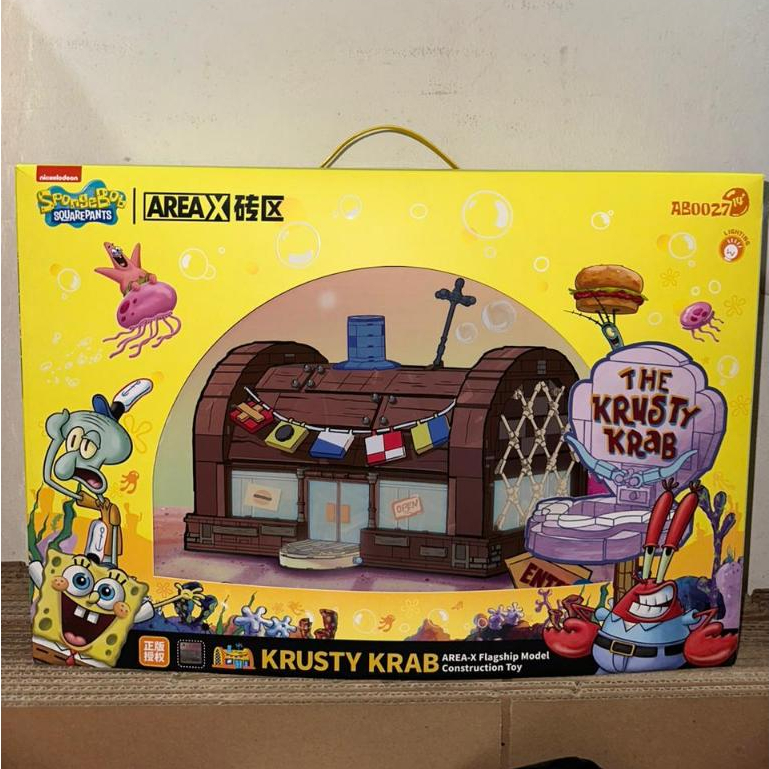 Jual Bricks Area-X Spongebob The Krusty Krab Restaurant (Ready Stock ...