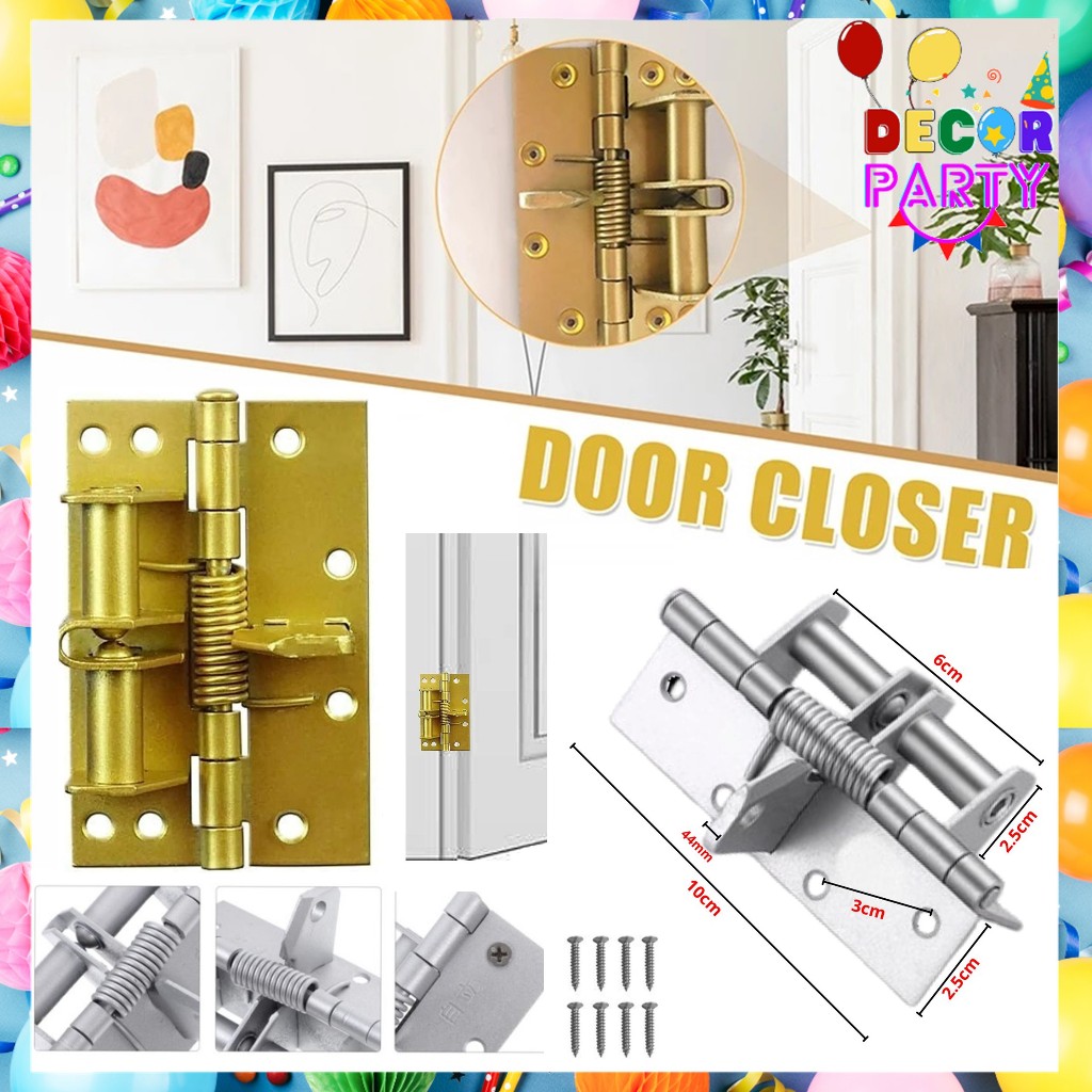 Jual DP Engsel Plat Penutup Pintu Otomatis Metal Plat Engsel Penahan ...